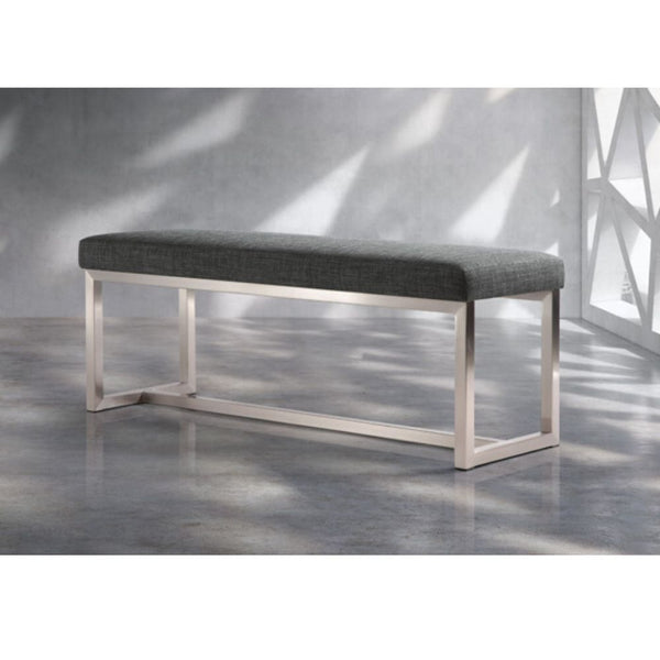 Grado Bench Brushed Steel, Fully Welded Frame Design